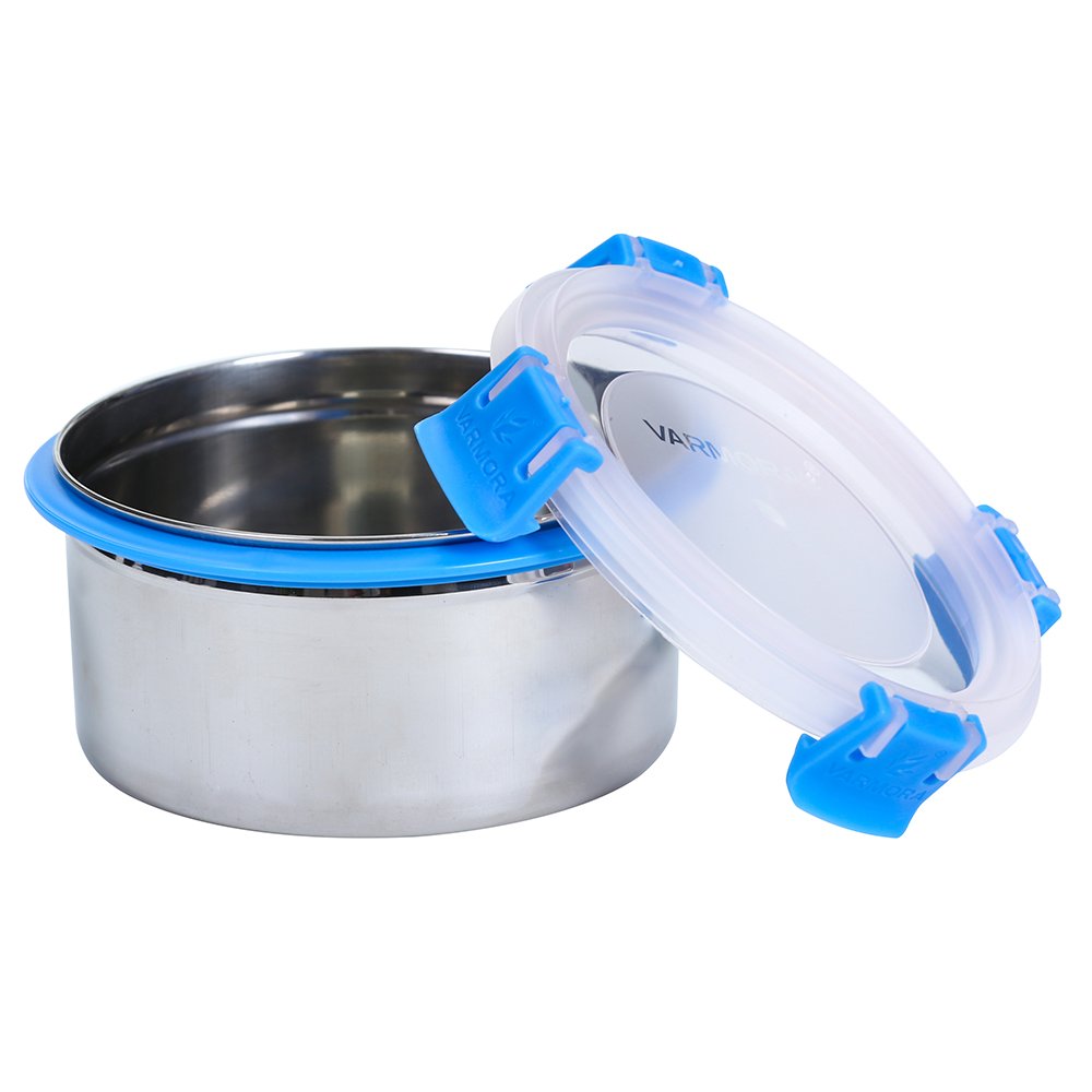 Steel Containers With Plastic Lid | Flat 20% Off | Varmora
