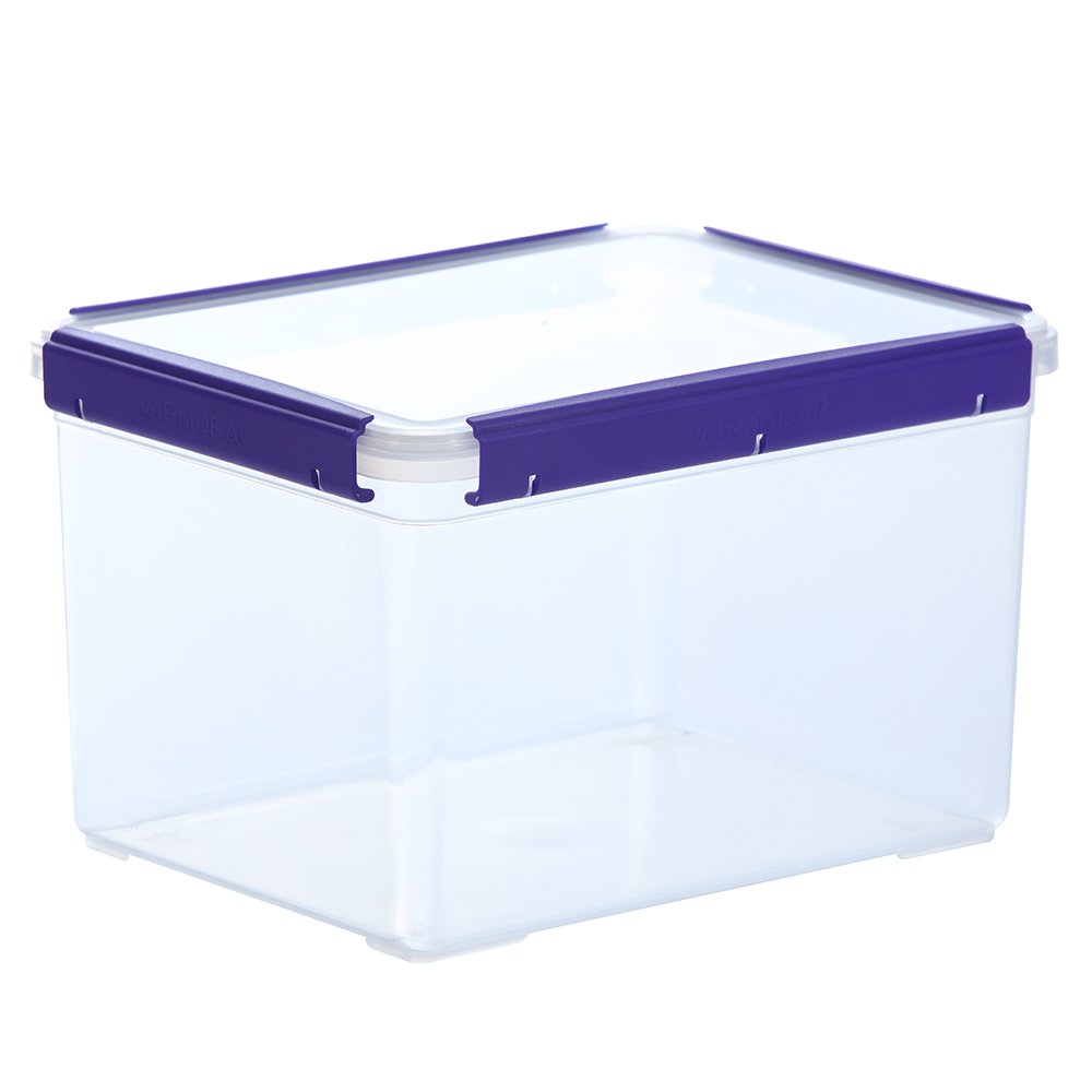 Plastic Storage Boxes With Lids | 100 % Food Grade - Varmora